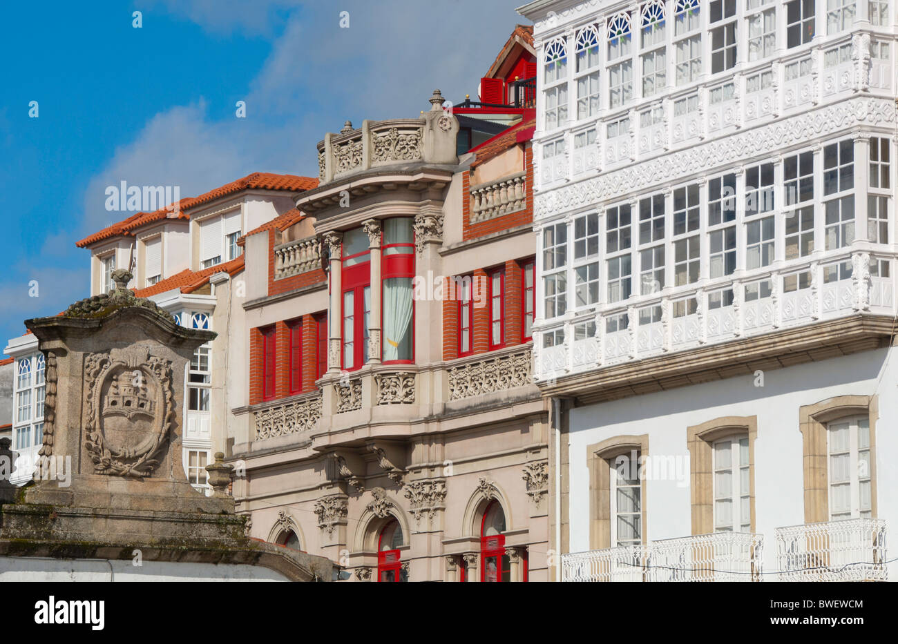 City center of Betanzos, Spain Stock Photo - Alamy