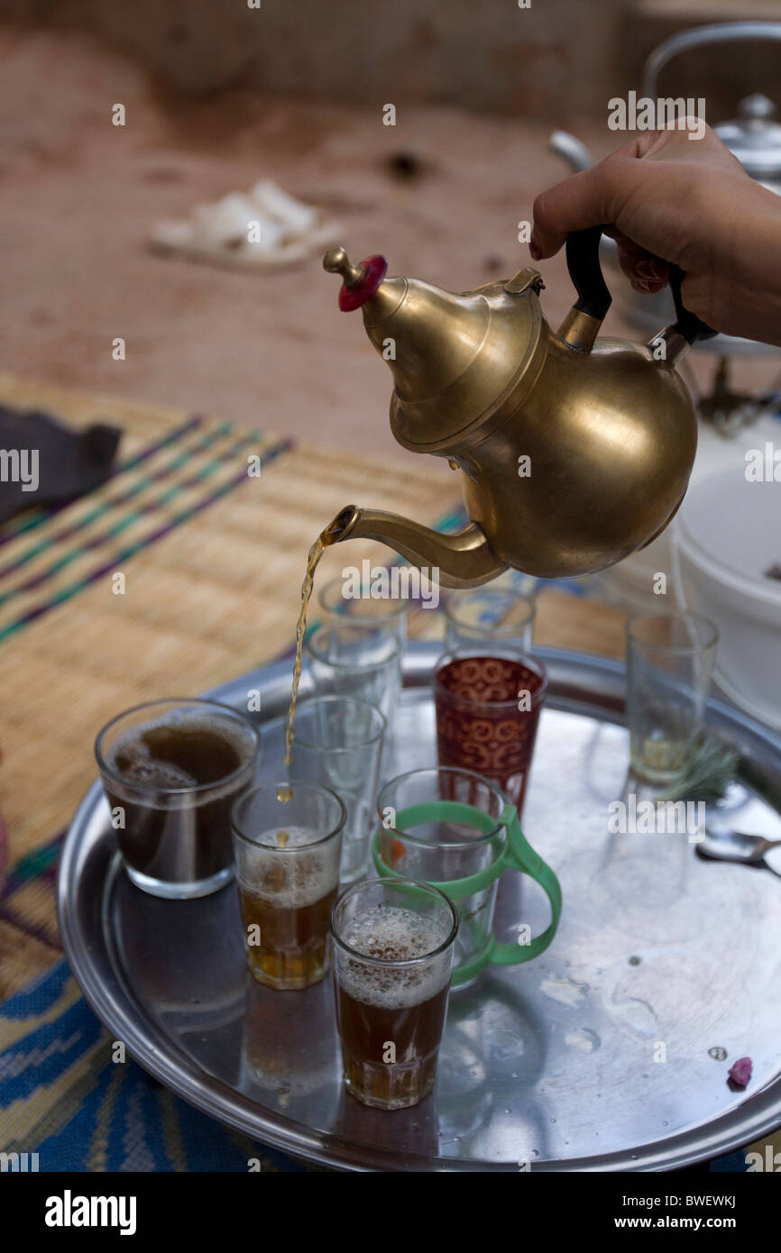 pouring of moroccan tea,morocco Stock Photo - Alamy