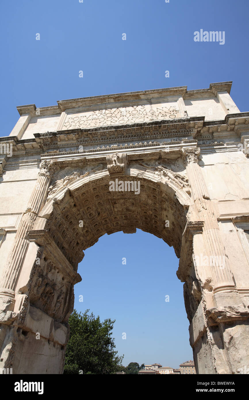 Arch of Titus Rome Italy Stock Photo - Alamy
