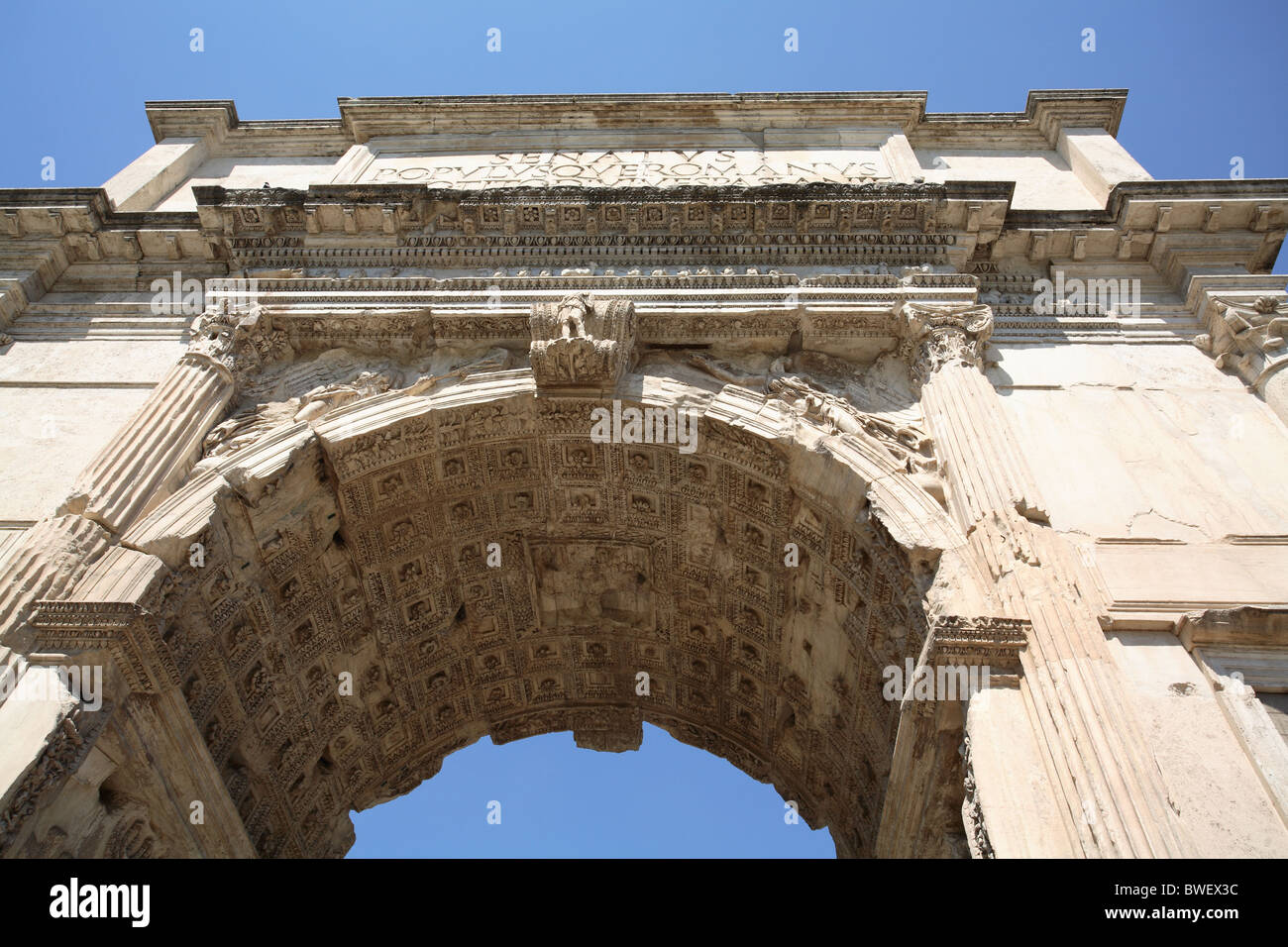 Arch of Titus Rome Italy Stock Photo - Alamy