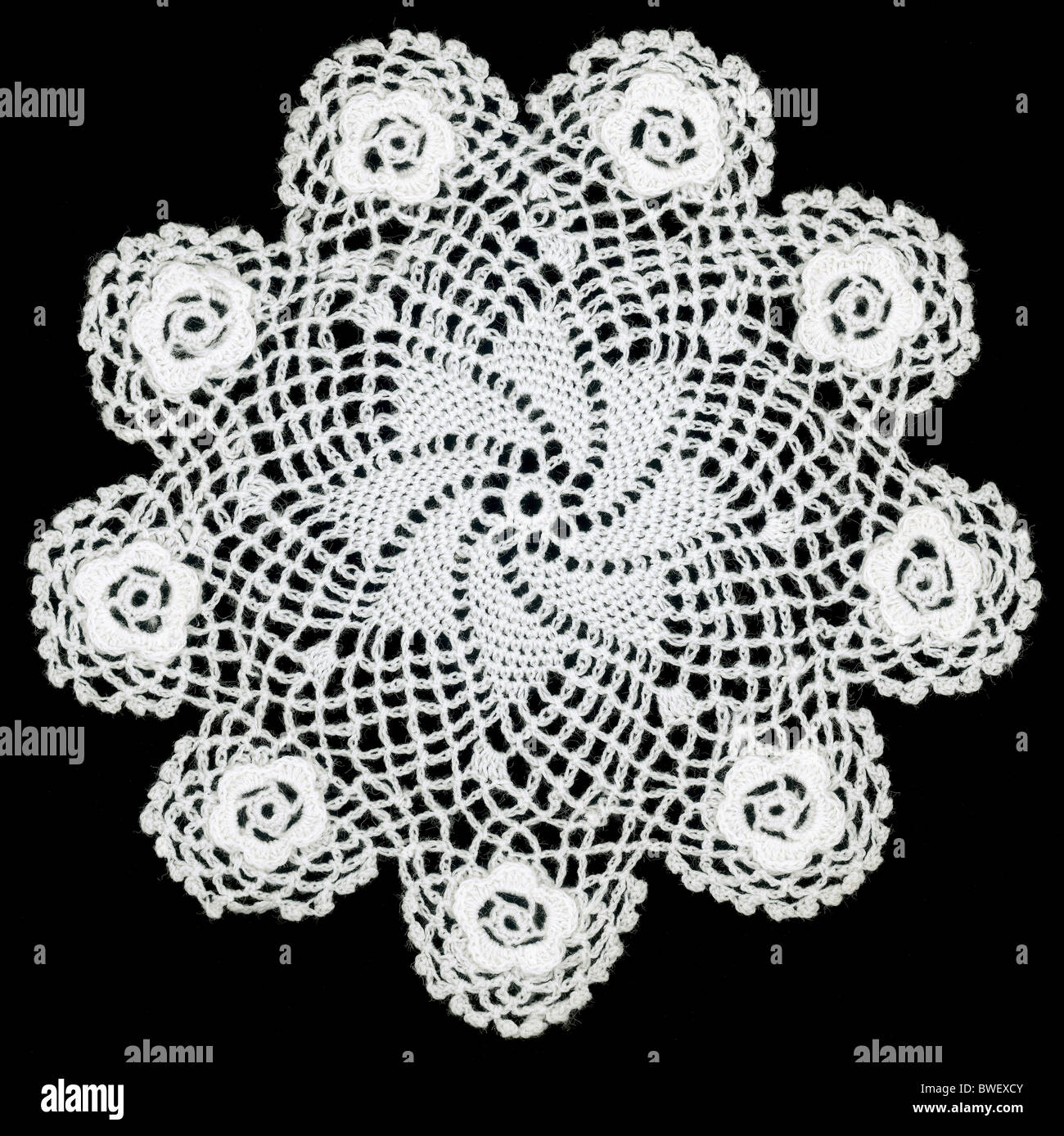 Retro embroidery cutout lace pattern Stock Photo - Alamy