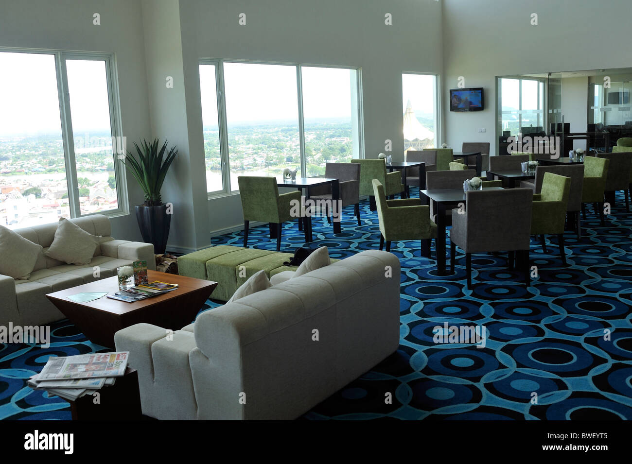 Executive lounge at the Pullman Hotel, Kuching, Sarawak, Malaysia Stock ...