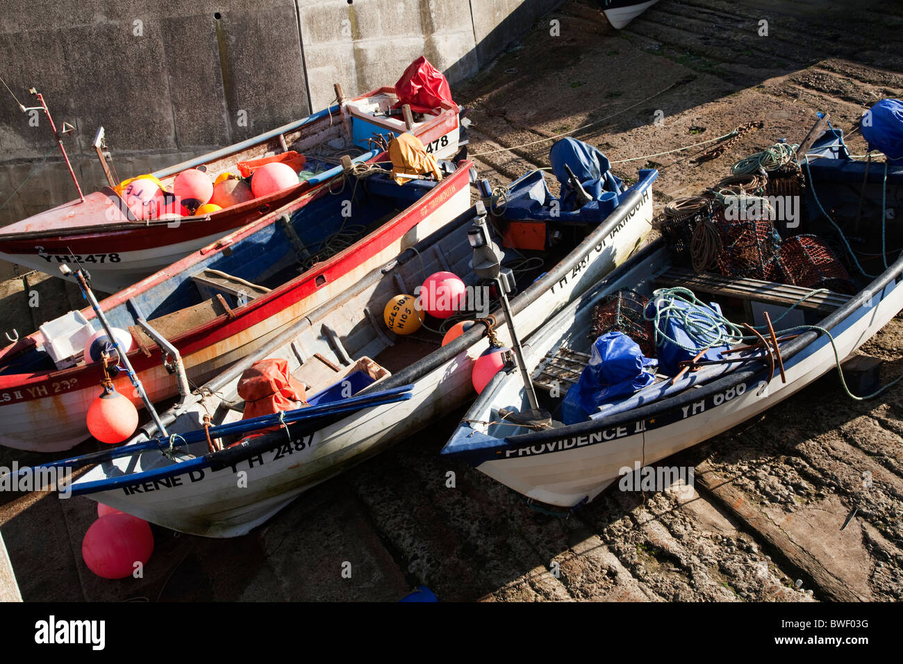 Boats on Slipway Stock Photo - Alamy