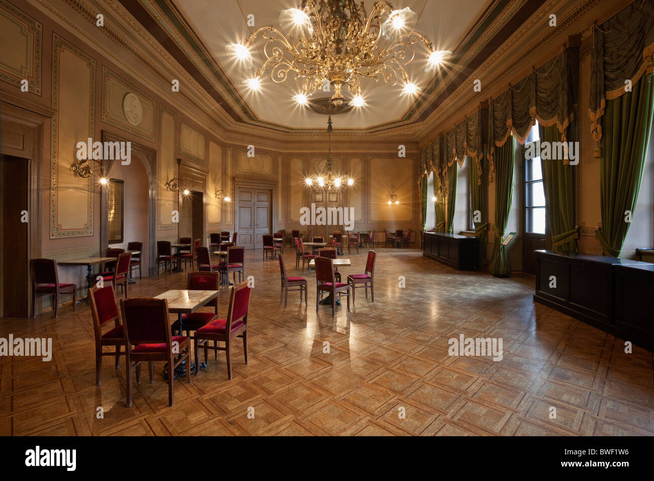 White Hall of Latvian National Opera house Stock Photo - Alamy