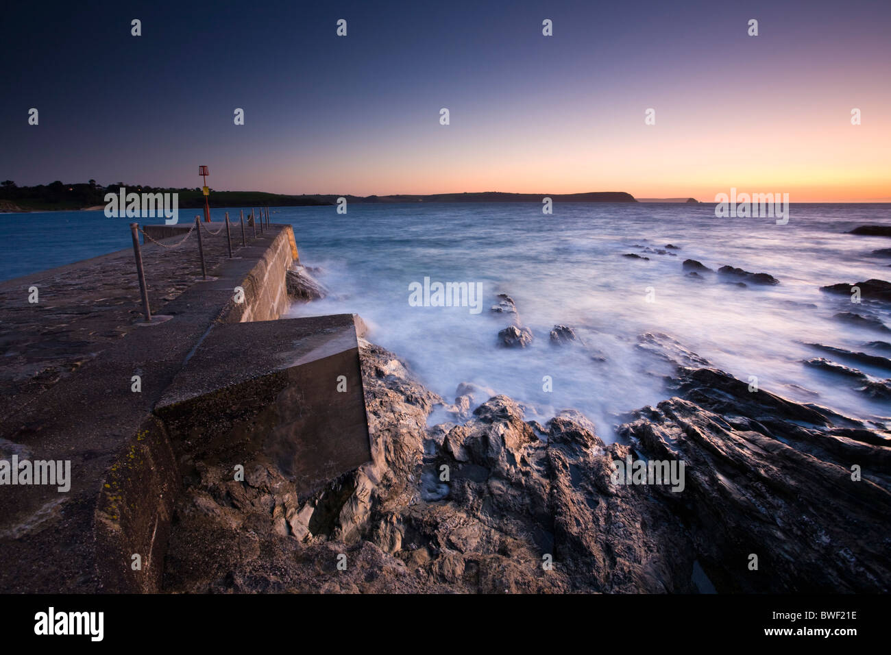 Dawn at Portscatho, Cornwall England UK Stock Photo - Alamy