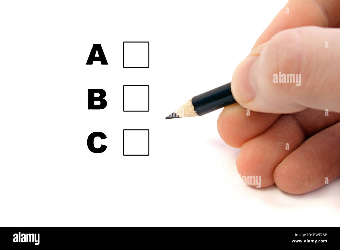 Multiple choice test hi-res stock photography and images - Alamy