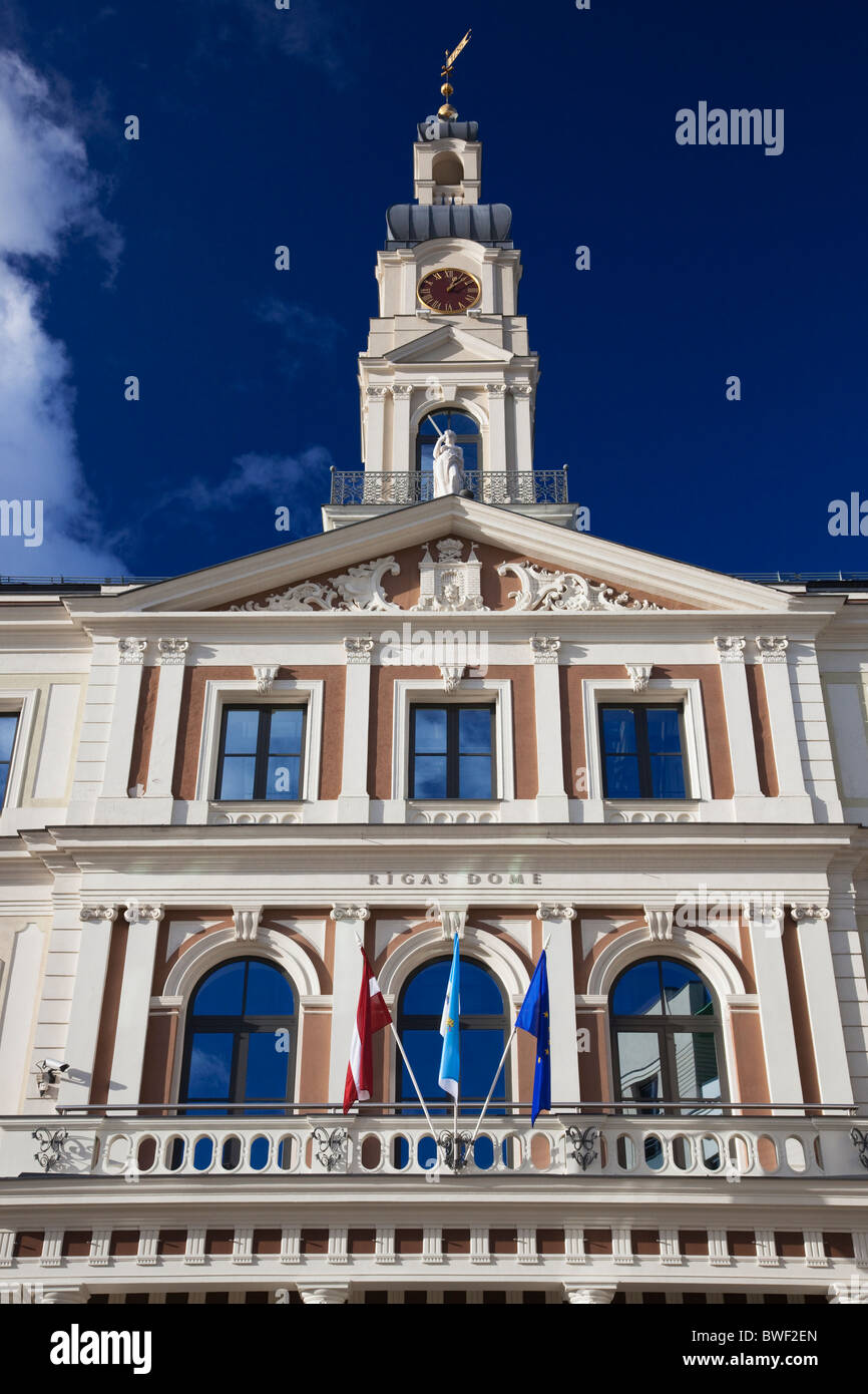 Riga city hall front view Stock Photo - Alamy