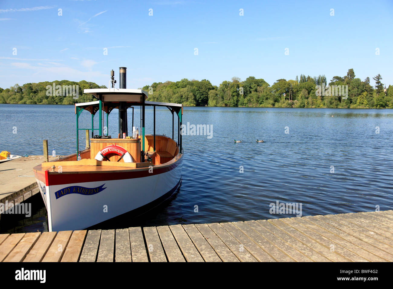 Steamboat, the Mere, Ellesmere, Shropshire Stock Photo - Alamy