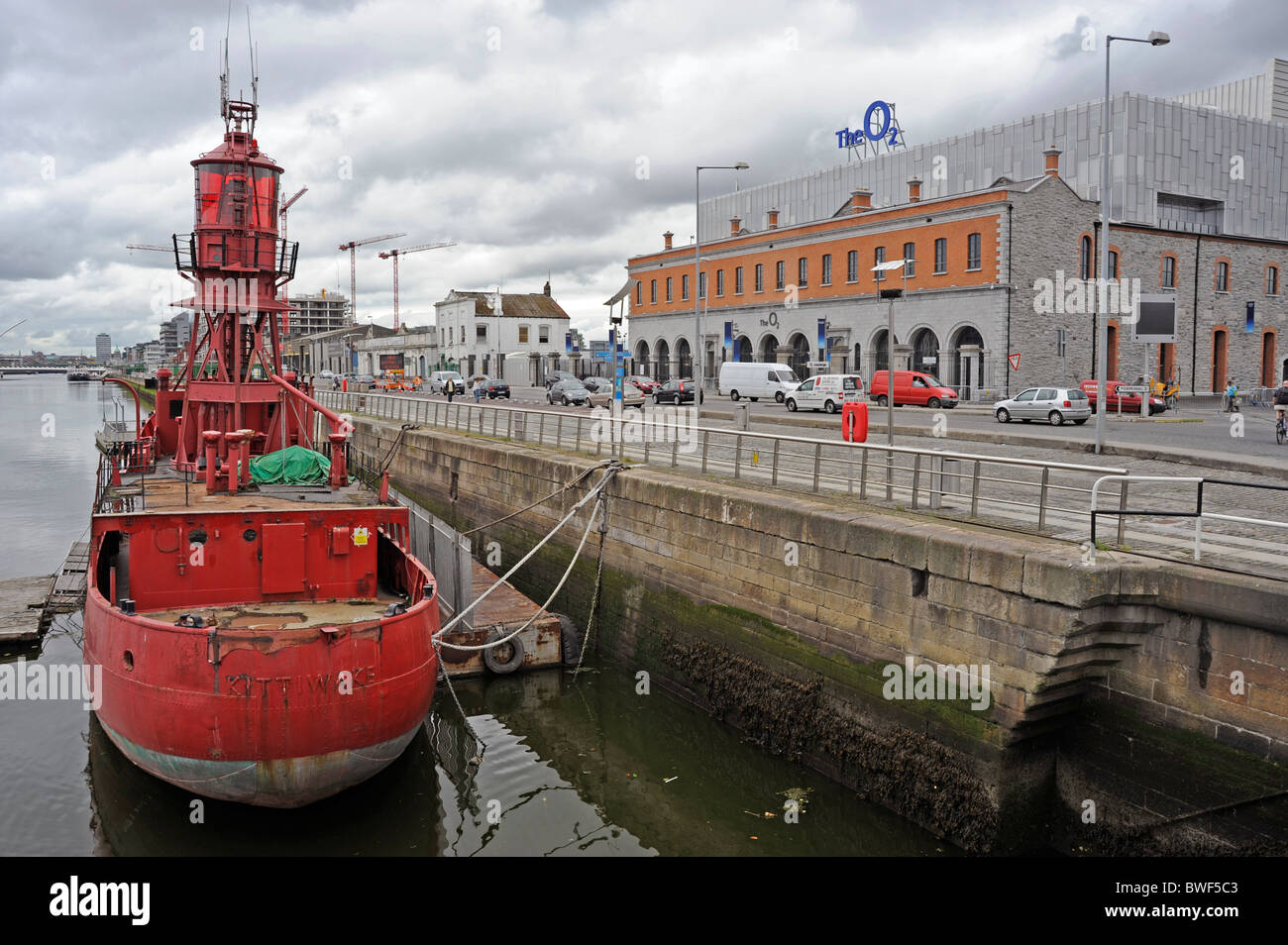 The kittiwake light boat in dublin the o2 concert hall hi-res stock ...
