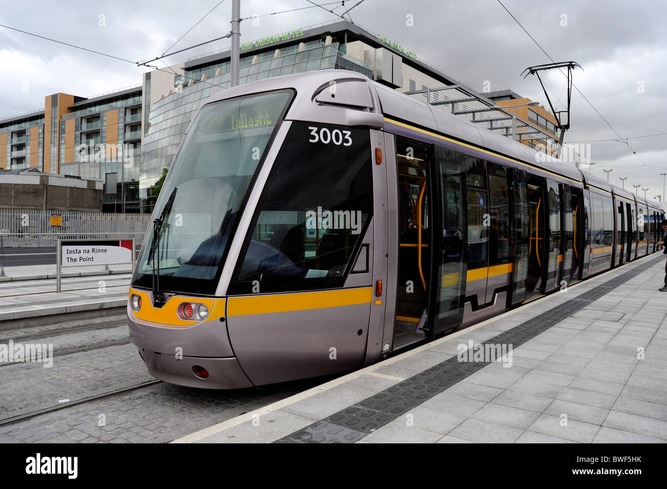 Luas Tram Dublin's Light rail tram system,Dublin,Ireland Stock Photo ...
