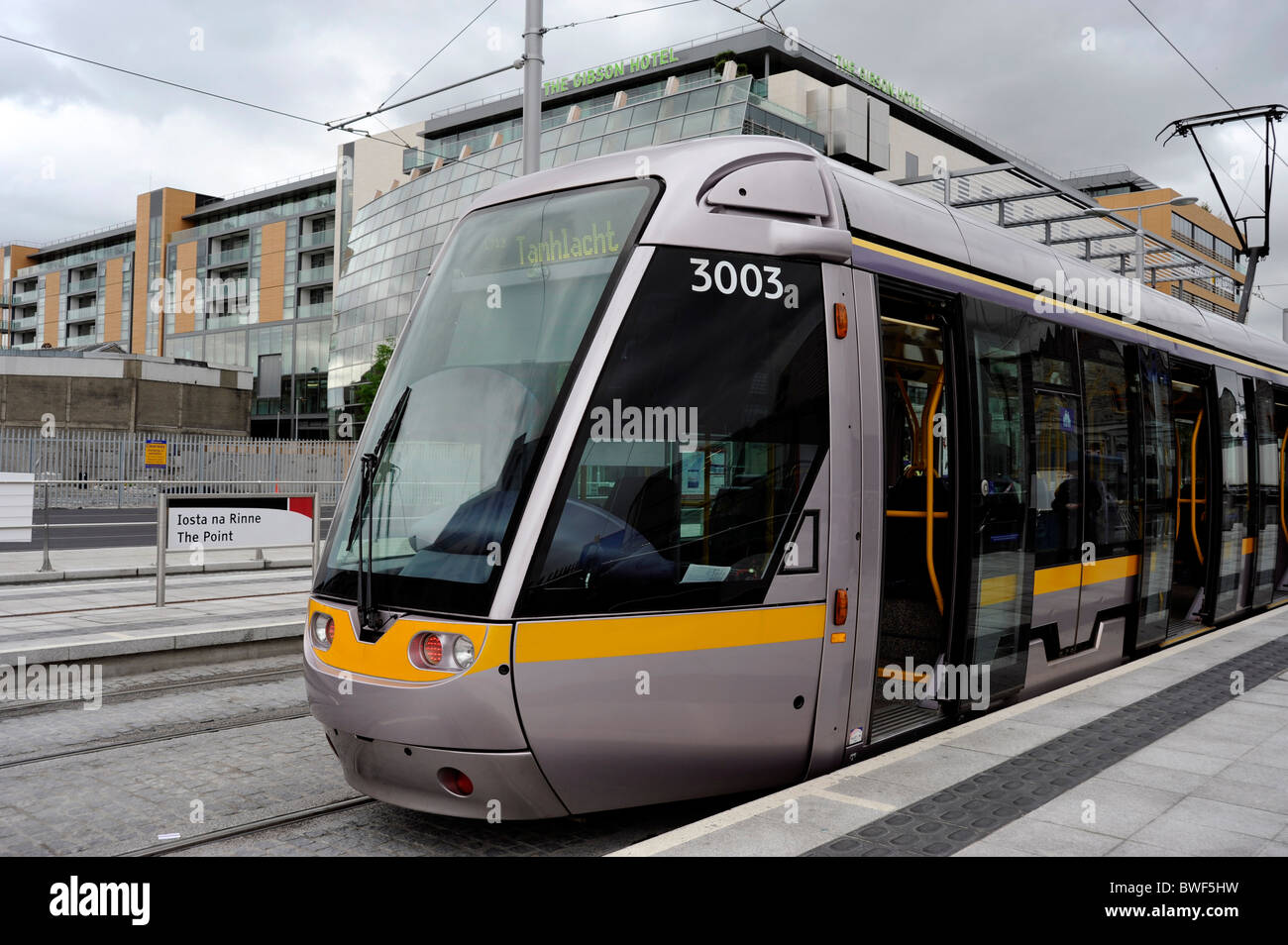 Luas Tram Dublin's Light rail tram system,Dublin,Ireland Stock Photo ...