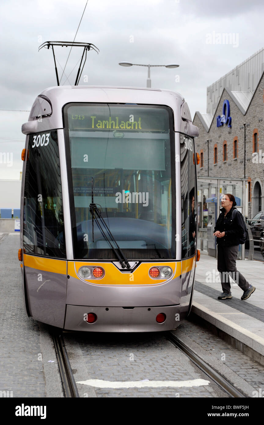Luas Tram Dublin's Light rail tram system,Dublin;,reland Stock Photo ...