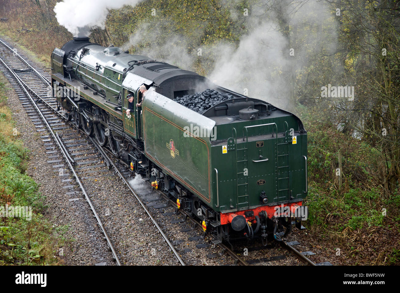 Duke of Gloucester steam train Stock Photo - Alamy