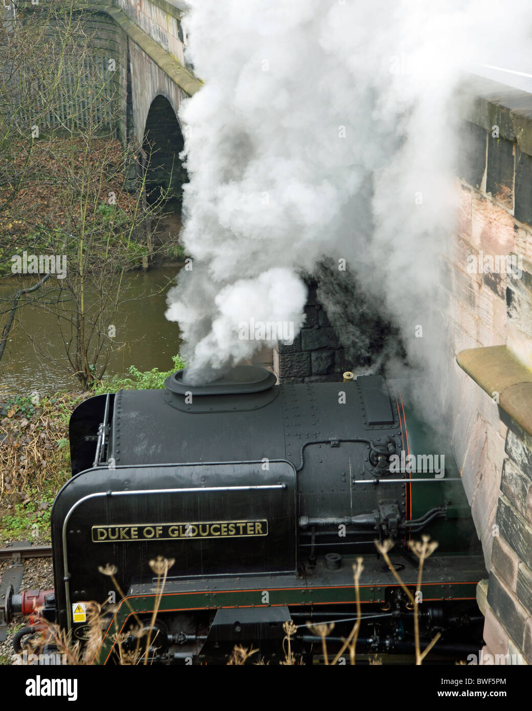 Duke of Gloucester steam train Stock Photo - Alamy