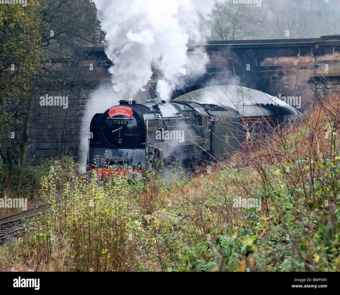 Duke of Gloucester steam train Stock Photo - Alamy