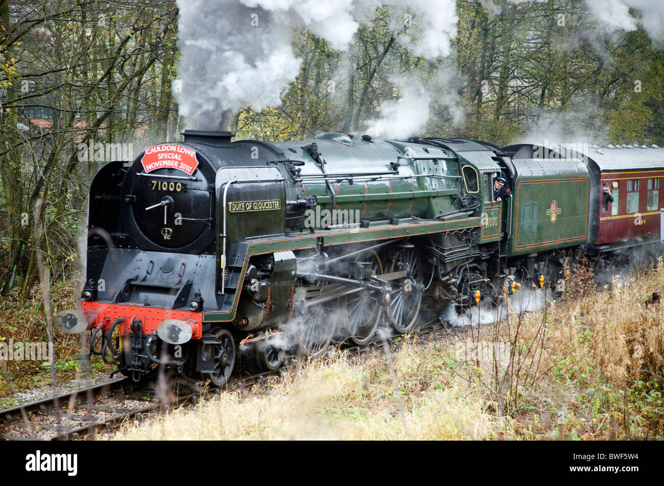 Duke of Gloucester steam train Stock Photo - Alamy