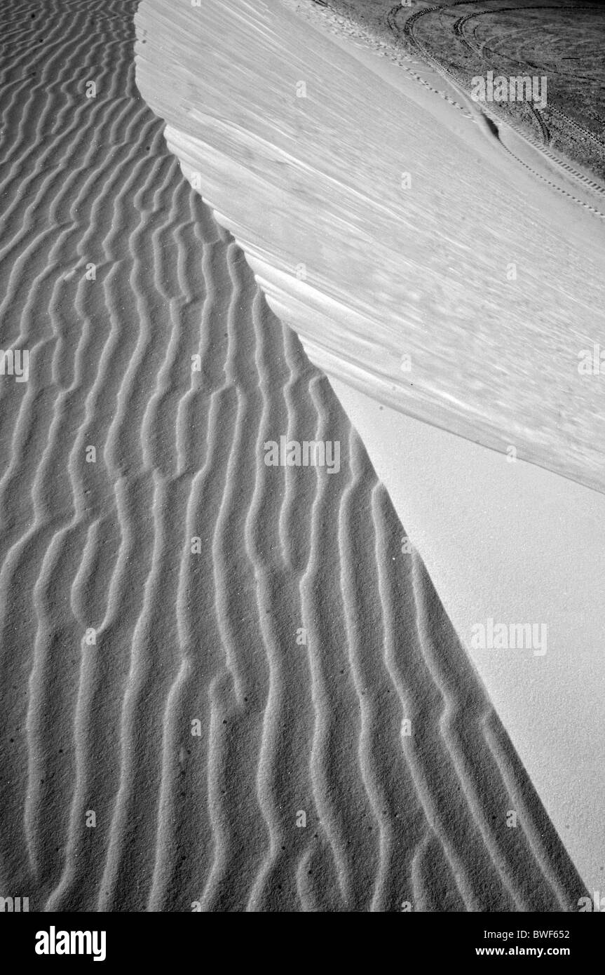 Wind Patterns in sand White Sands National Monument New Mexico Stock ...