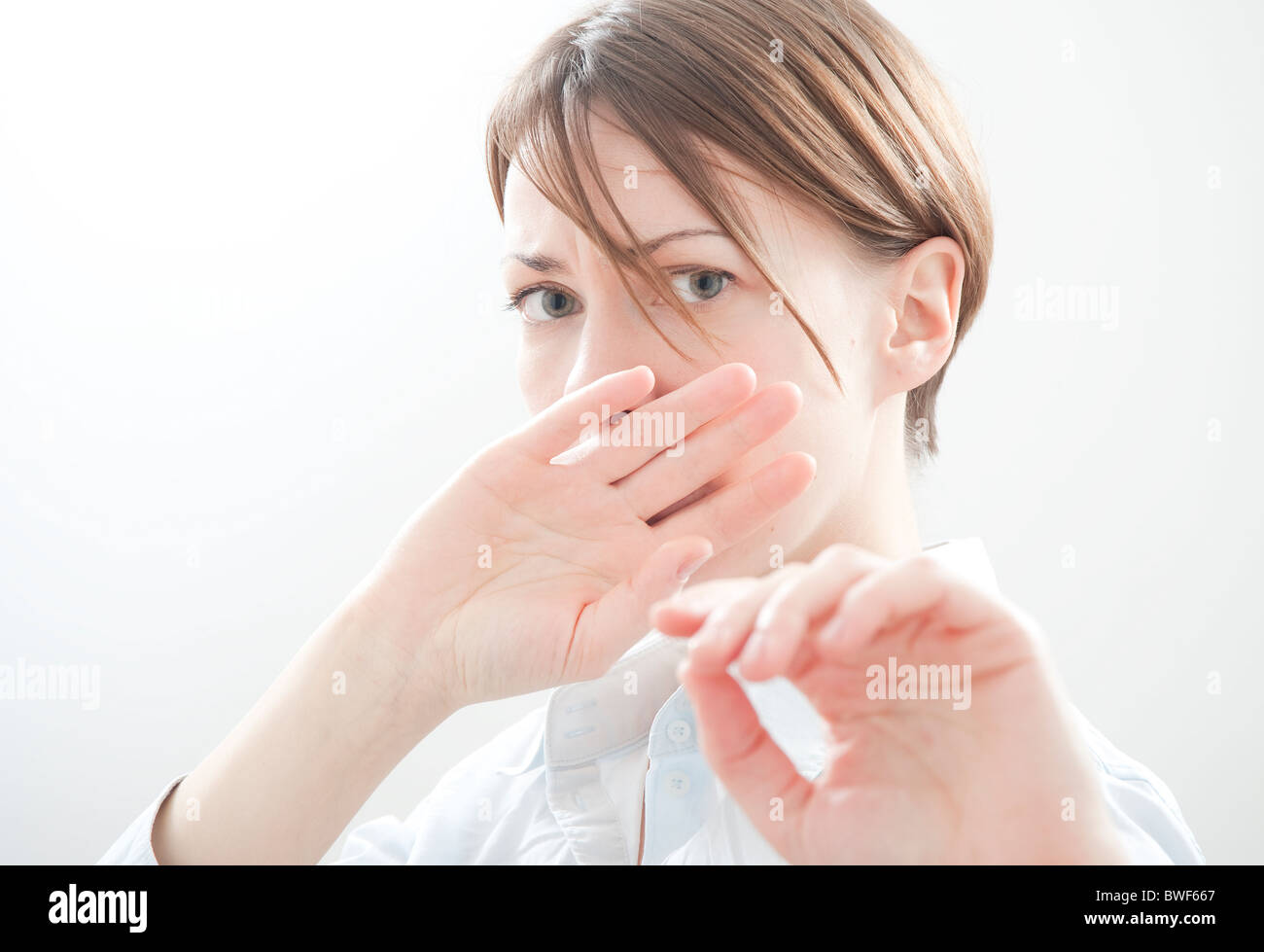 Frightening woman hi-res stock photography and images - Alamy