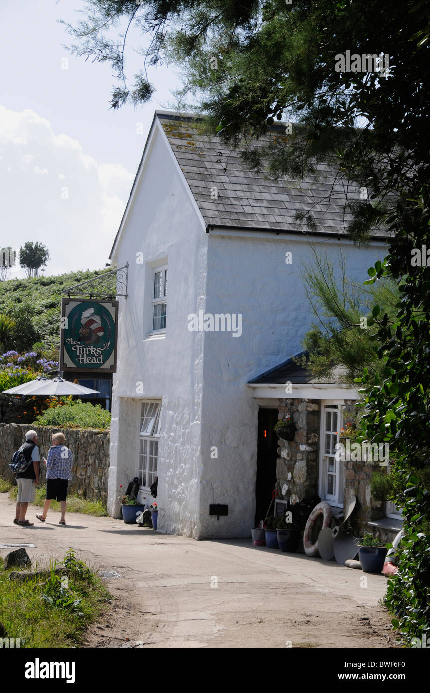 The Turk's Head, pub on Saint Agnes, Isles of Scilly, Britain Stock ...