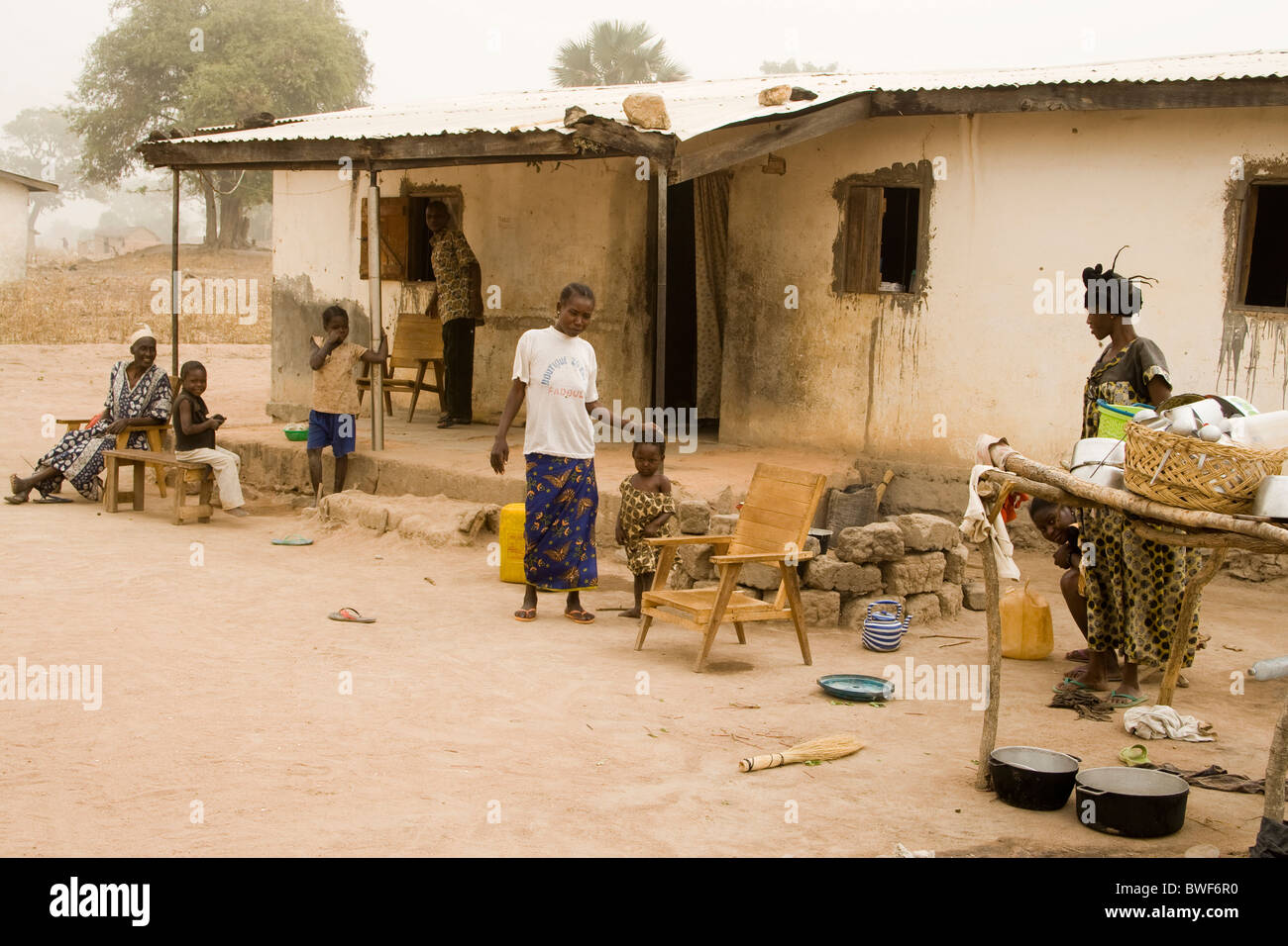A family in Central African Republic Stock Photo - Alamy