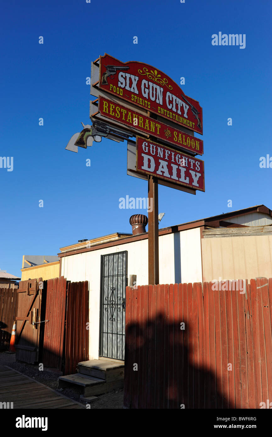 Six Gun City Saloon Tombstone Arizona Stock Photo - Alamy