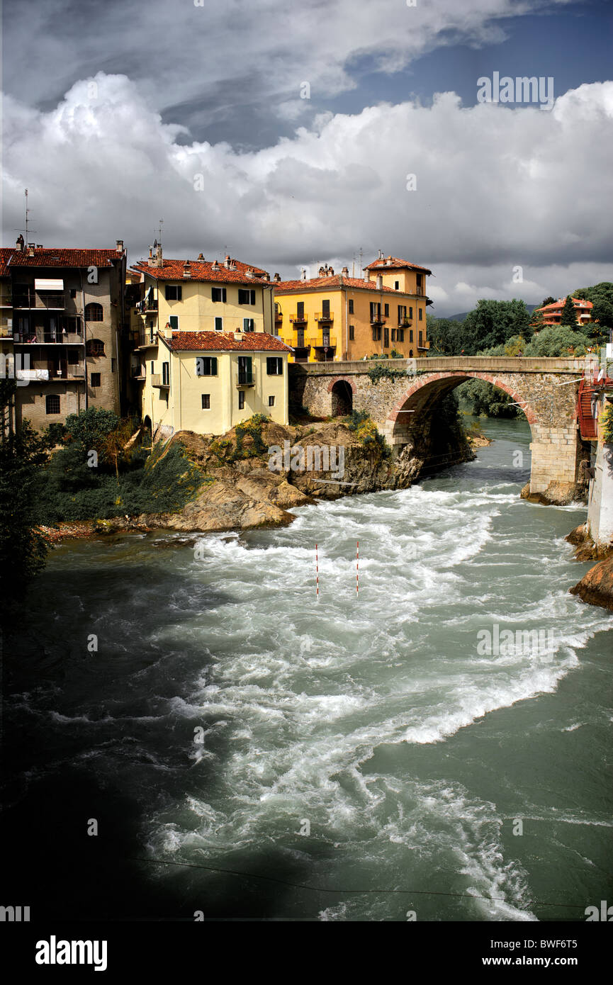 The Dora Baltea river in Ivrea, Italy Stock Photo - Alamy