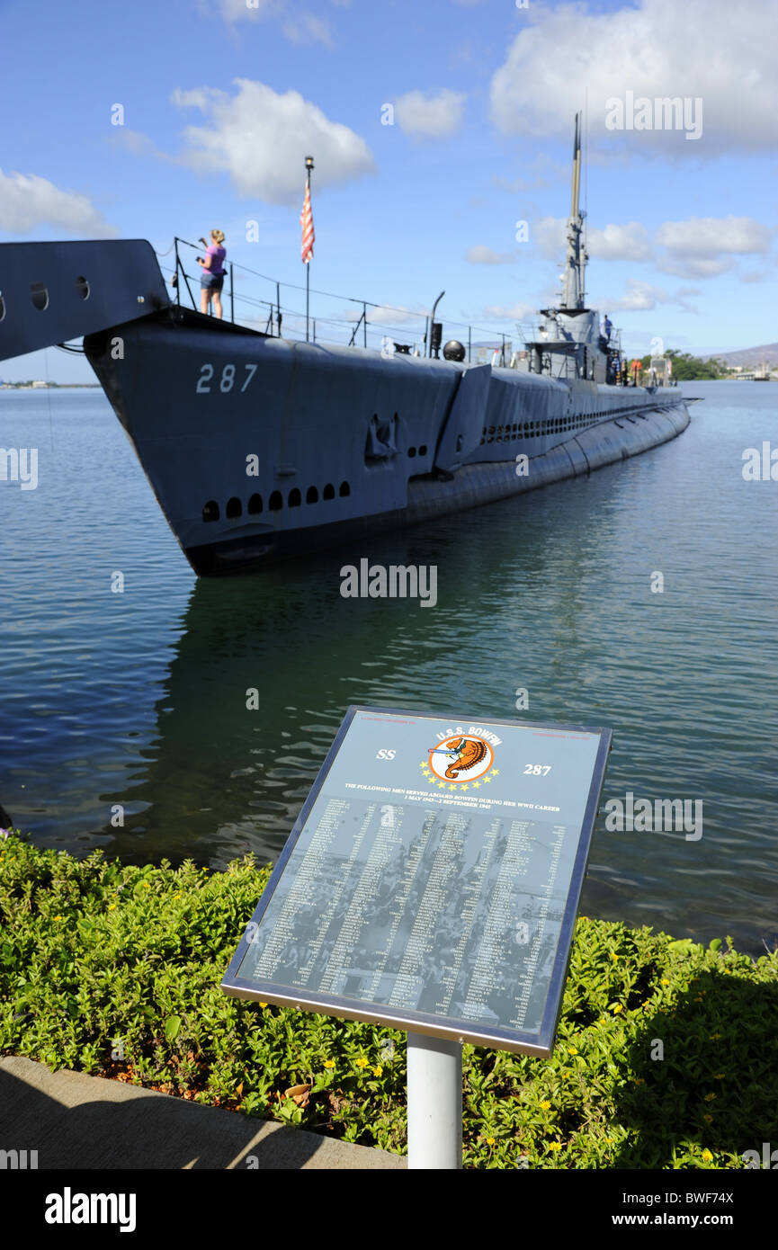 USS Bowfin Submarine on display Pearl Harbor Pacific National Monument ...