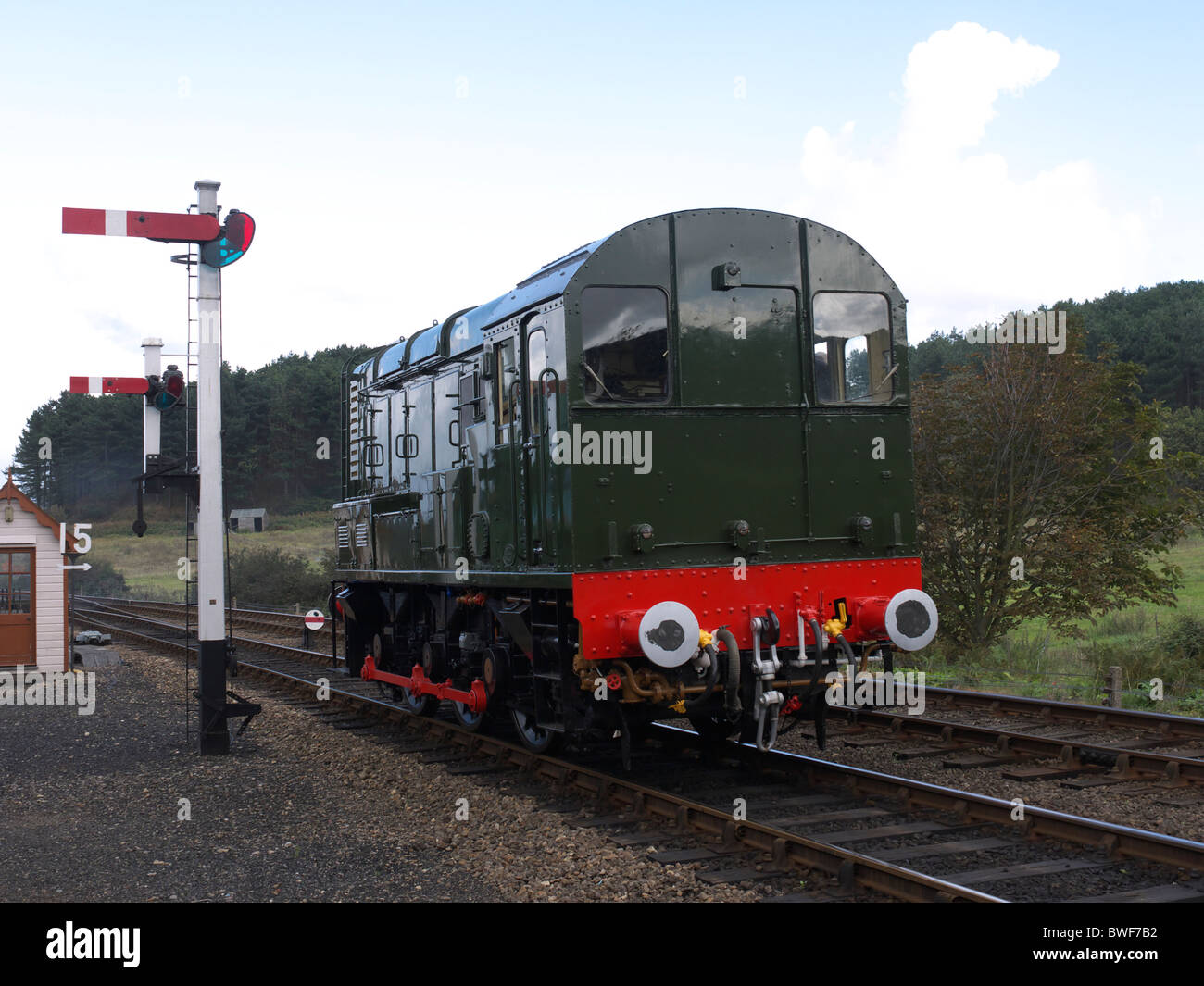BR 08 diesel shunter Weybourne station North Norfolk Railway September ...