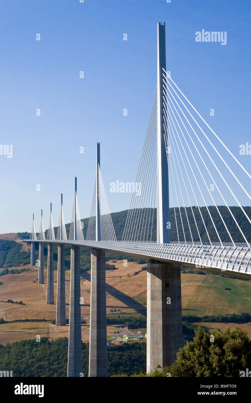 Millau viaduct the tallest bridge in the world, Millau, Southern France ...