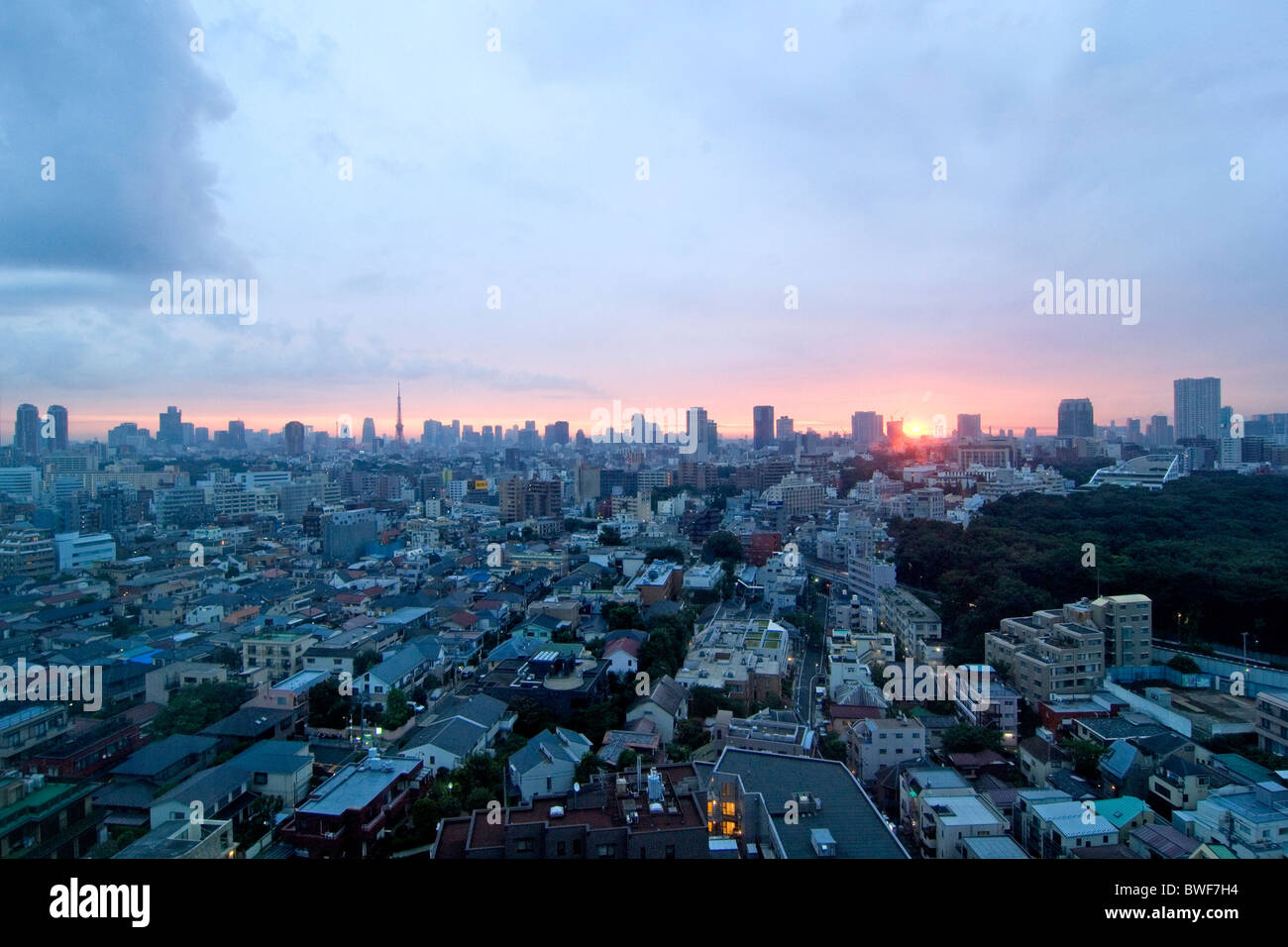 Sunrise over Tokyo, Japan Stock Photo - Alamy