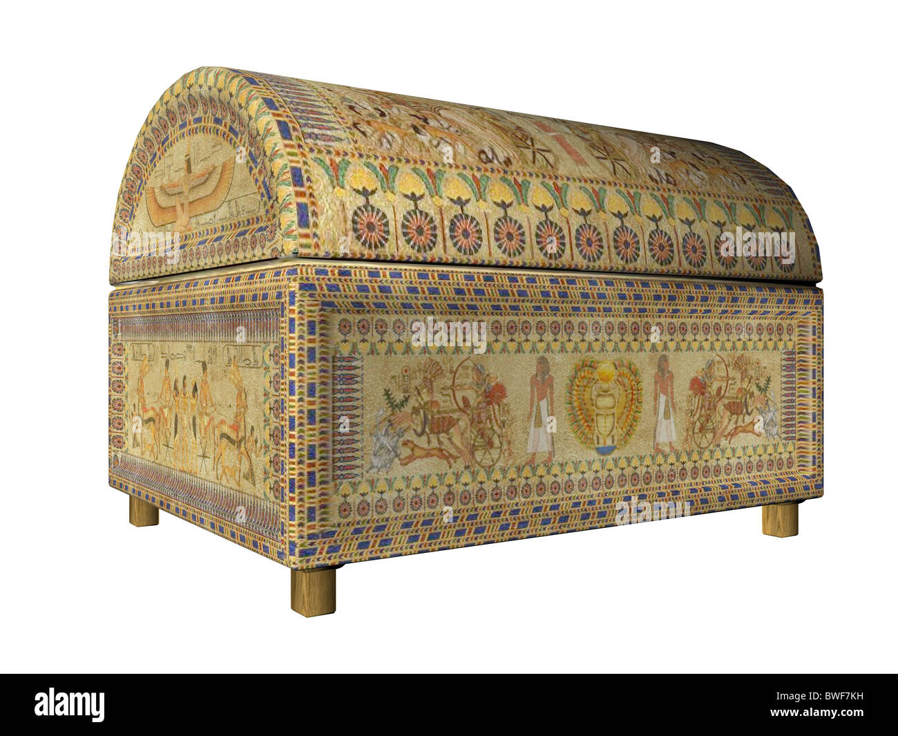 3D illustration of an ancient Egyptian chest Stock Photo - Alamy
