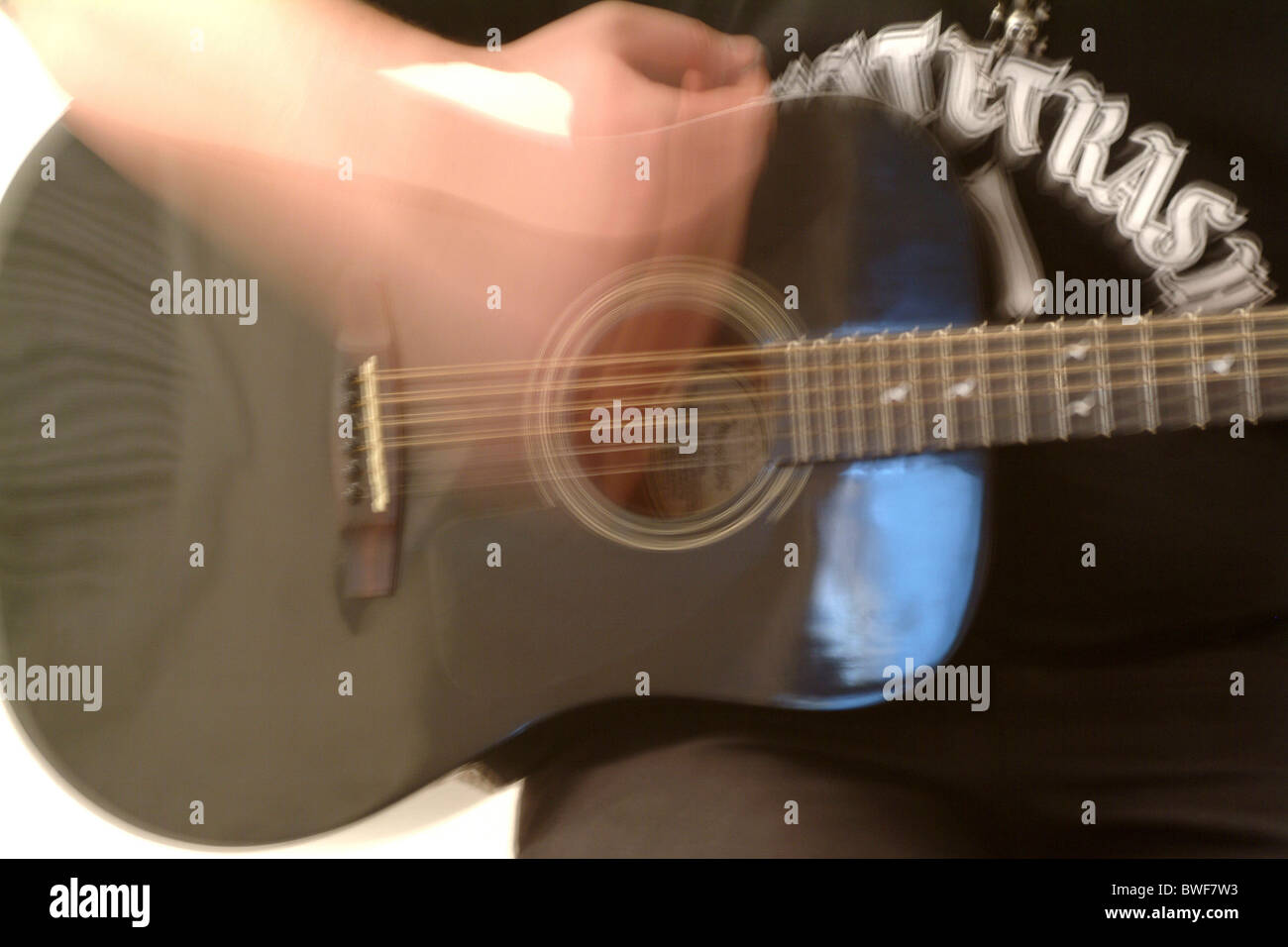 An acoustic guitar Stock Photo - Alamy