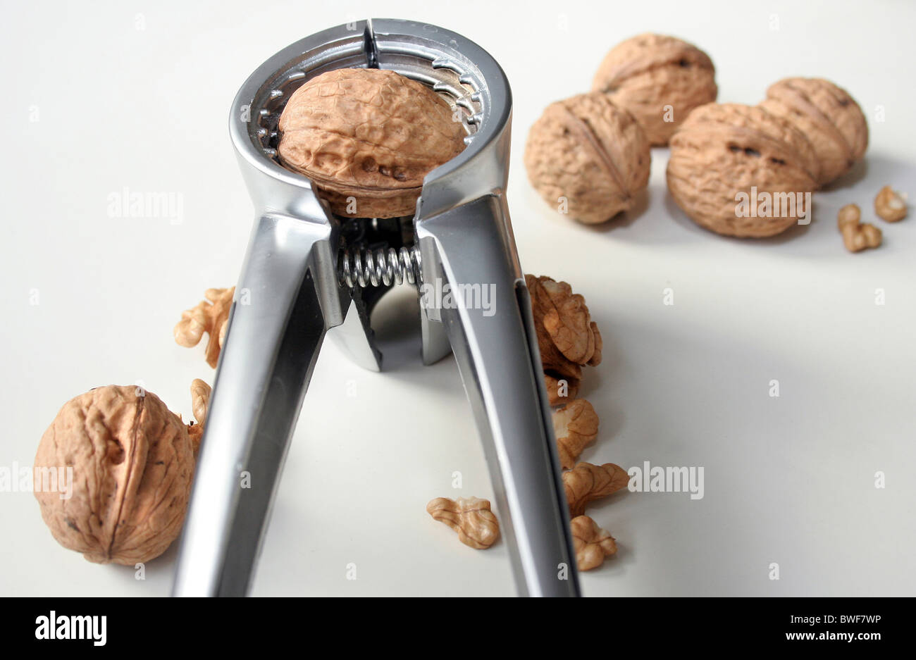Nutcracker and walnuts Stock Photo - Alamy