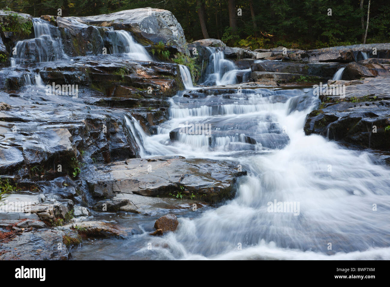 Jackson Falls along Wildcat Brook in Jackson, New Hampshire USA Stock ...