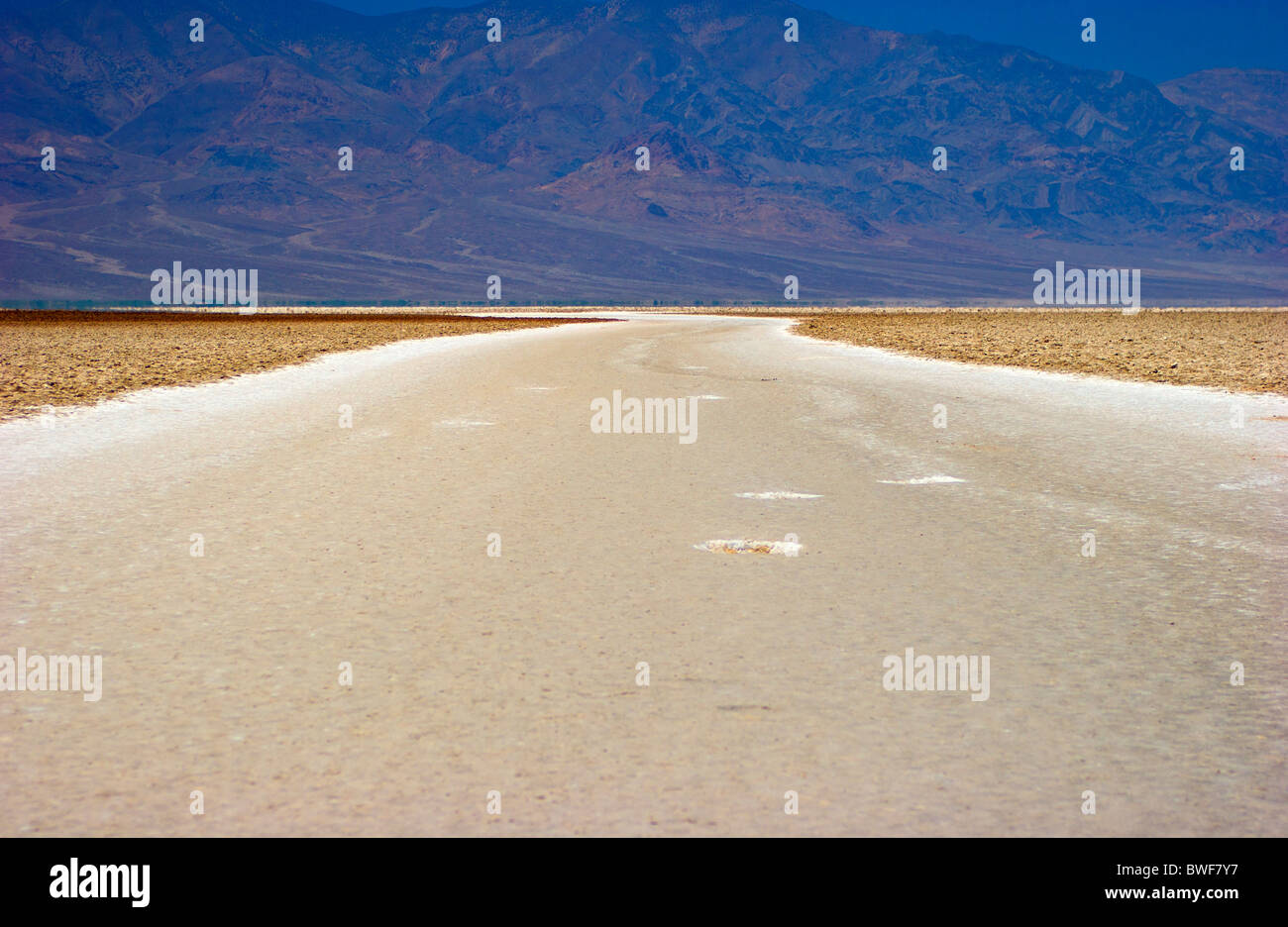 United States, California, Death Valley National Park Bad water Stock ...
