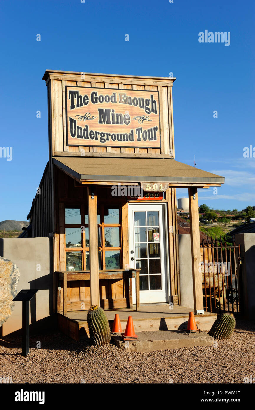 Good Enough Mine Underground Tour Tombstone Arizona Stock Photo - Alamy