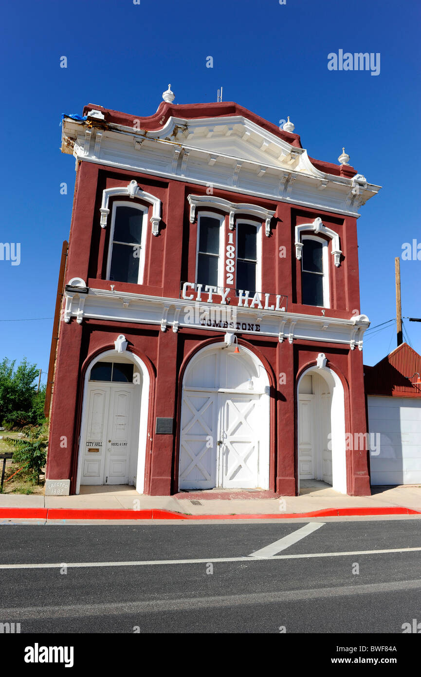 City Hall Tombstone Arizona Stock Photo - Alamy
