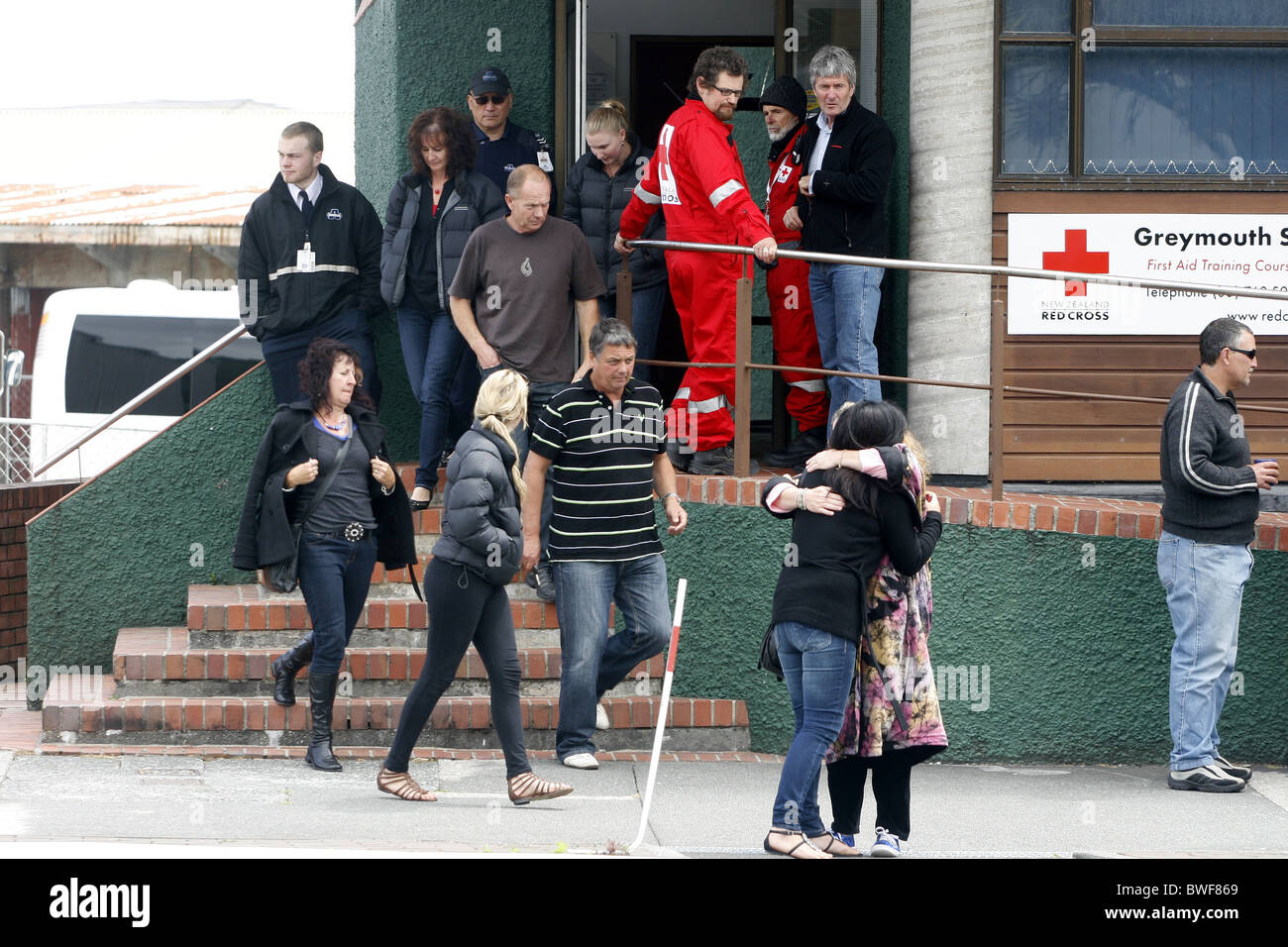 Family members of the trapped miners at the Pike River Coal mine leave ...