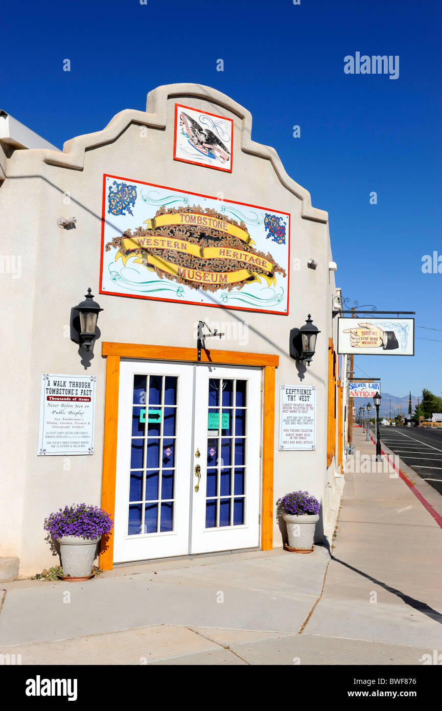 Tombstone western heritage museum tombstone hi-res stock photography ...