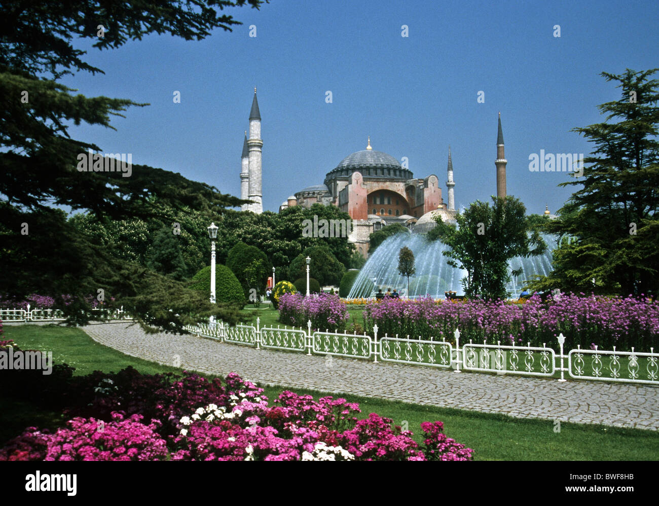 Hagia Sophia and Sultanahmet Square, Istanbul, Turkey Stock Photo - Alamy