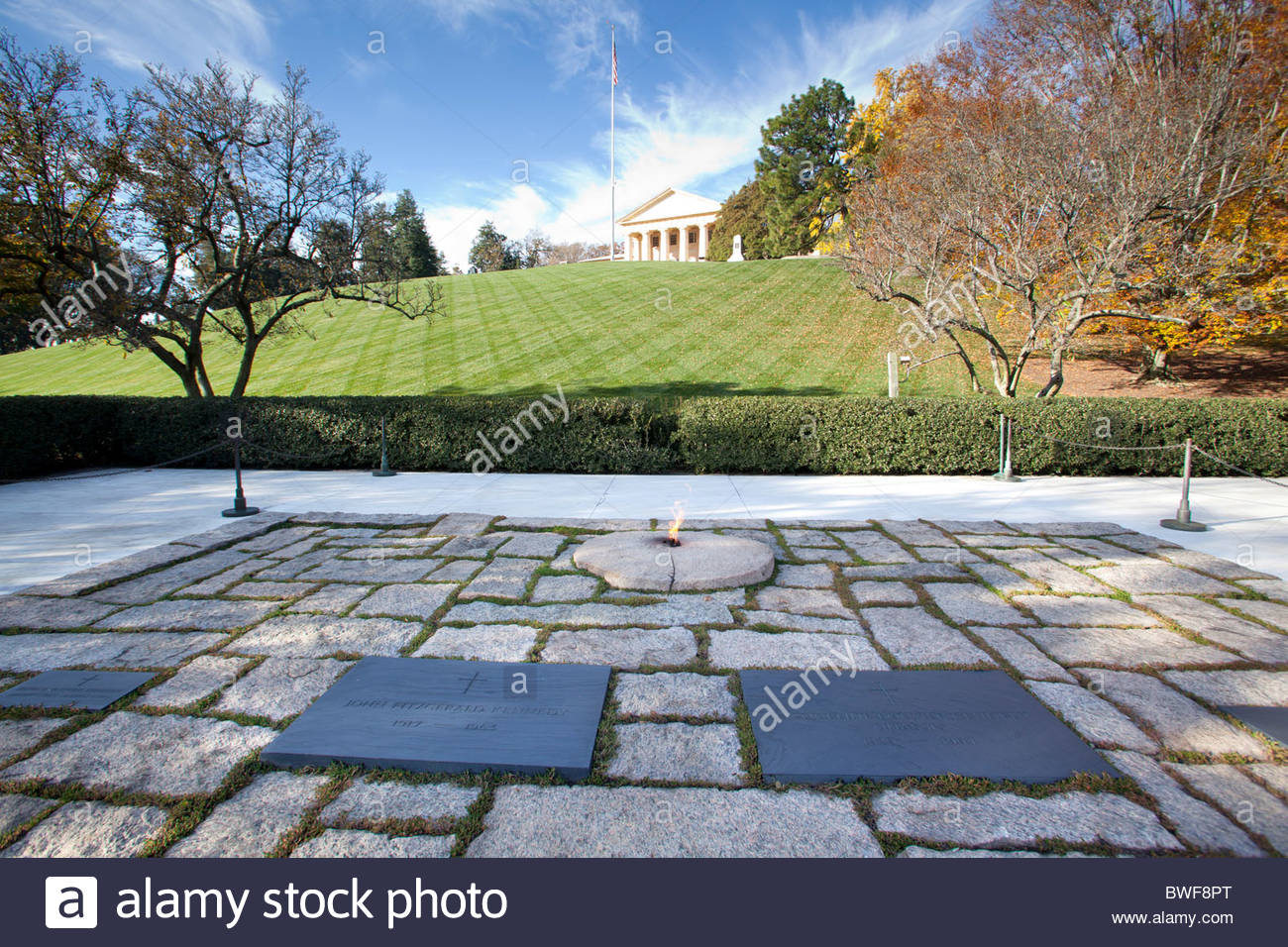Grave President John F Kennedy Arlington Stock Photos & Grave President ...