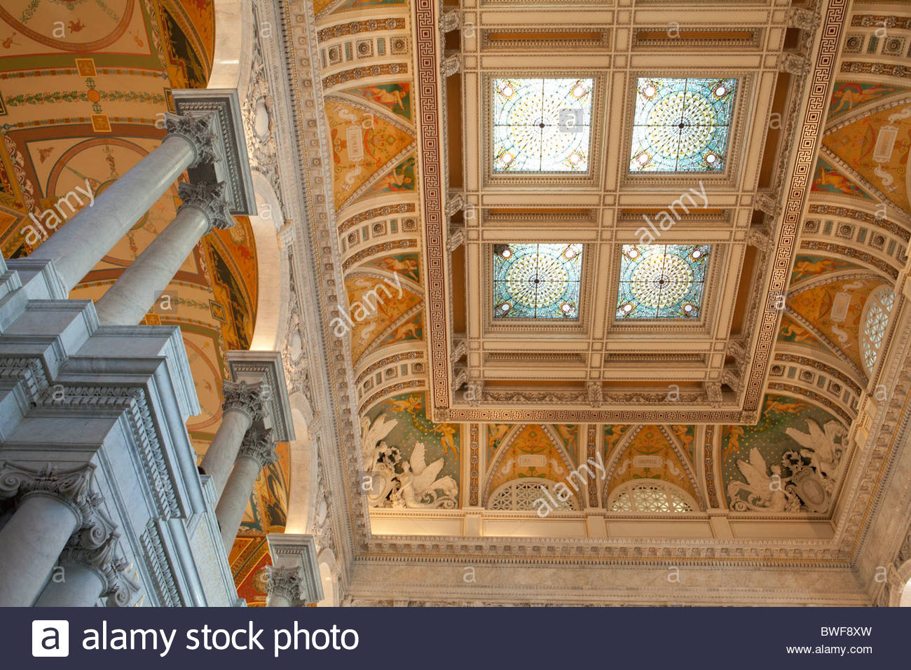 Library Of Congress Ceiling High Resolution Stock Photography and ...