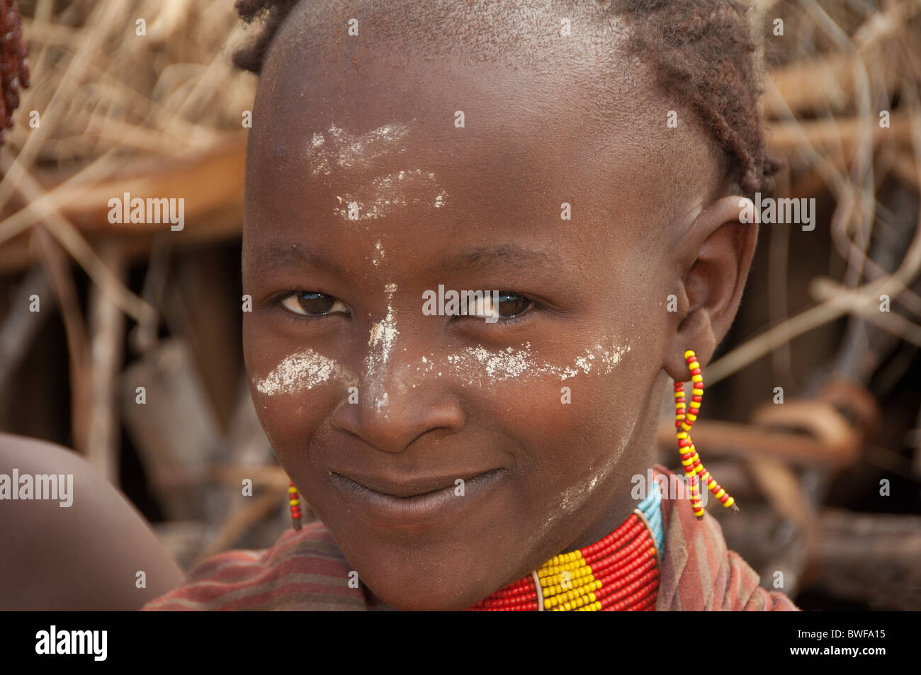 Hamar girl, Omo river valley, Southern Ethiopia Stock Photo - Alamy