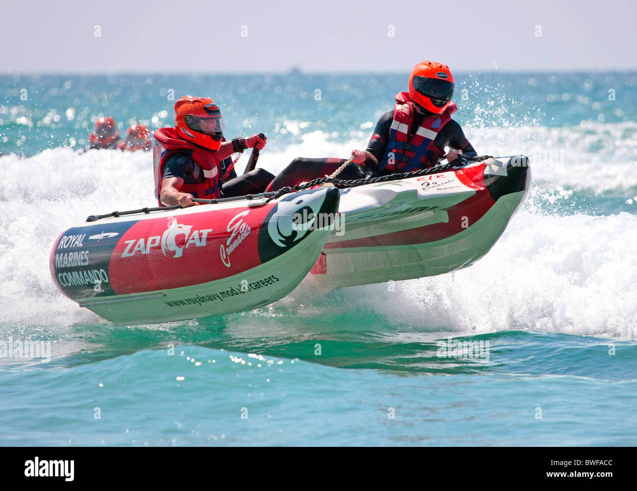 Zapcat Racing, Watergate Bay, Cornwall UK Stock Photo - Alamy