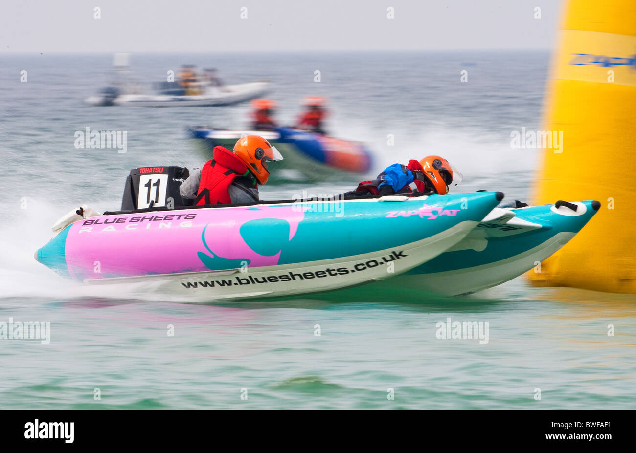Zapcat Racing, Fistral Beach, Newquay, Cornwall UK Stock Photo - Alamy