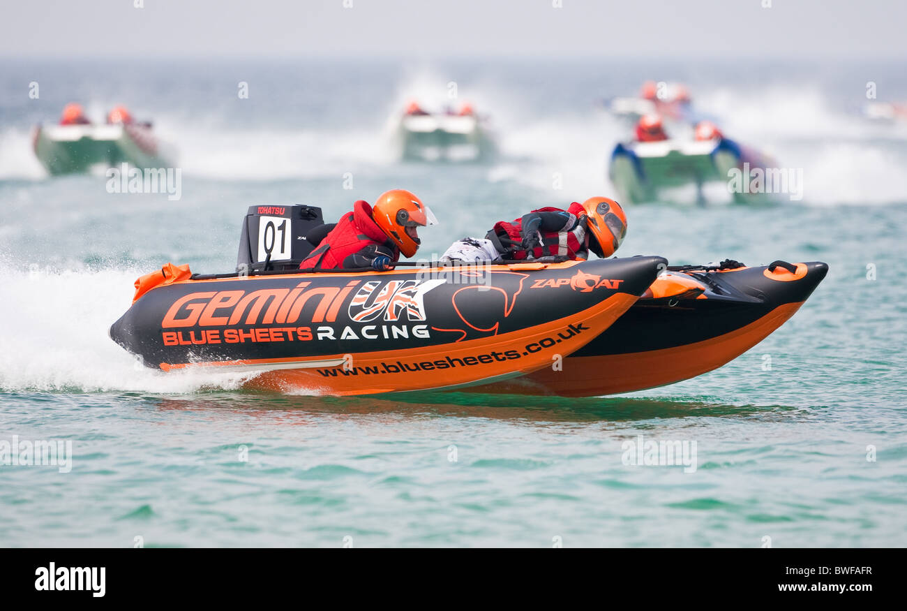 Zapcat Racing, Watergate Bay, Cornwall UK Stock Photo - Alamy