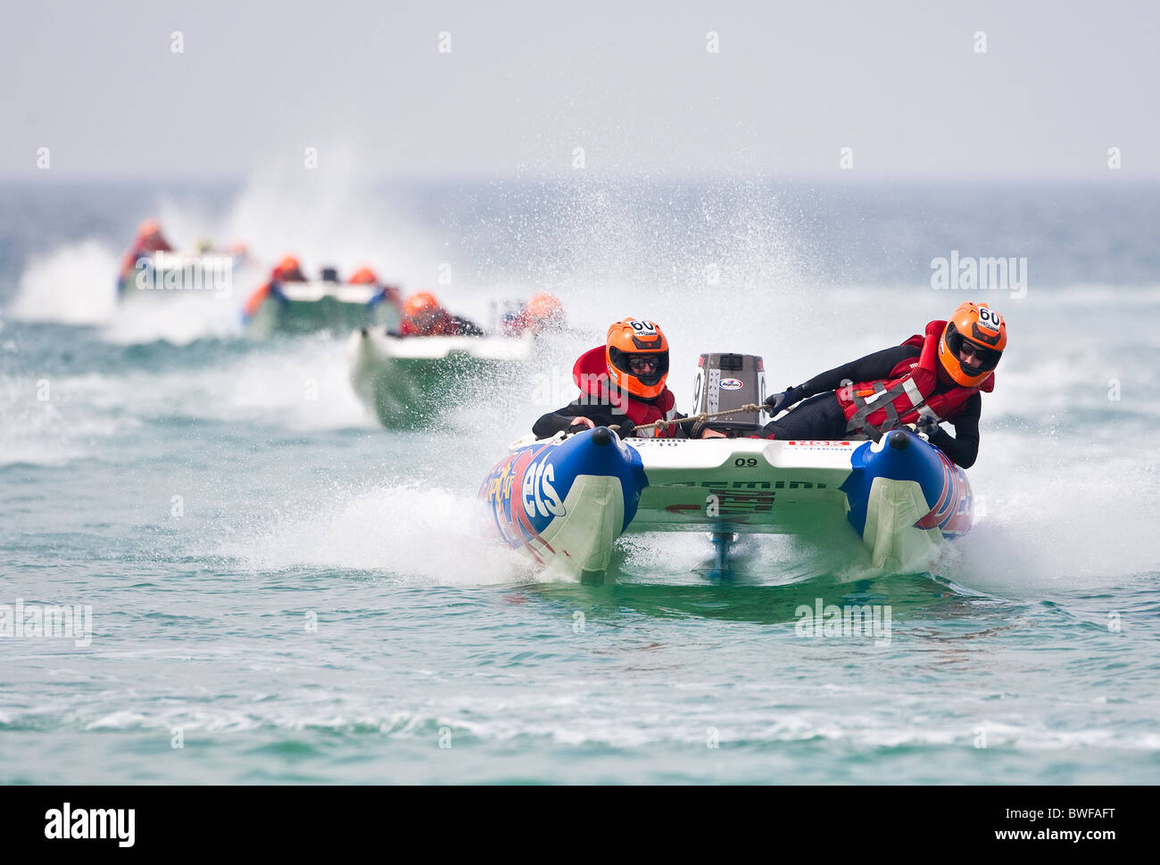 Zapcat Racing, Watergate Bay, Cornwall UK Stock Photo - Alamy