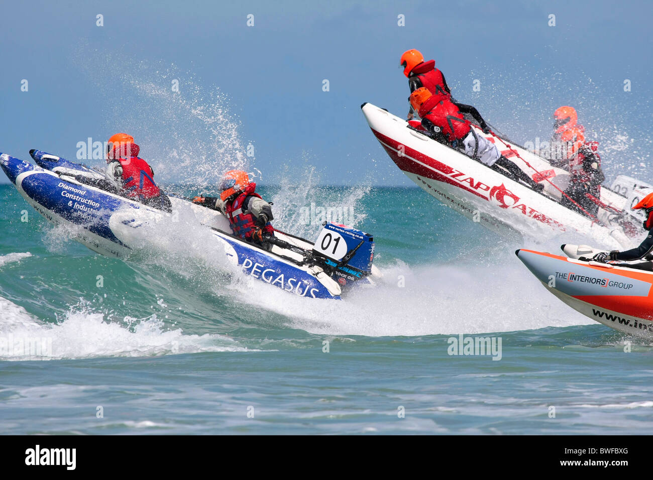 Zapcat Racing, Watergate Bay, Cornwall UK Stock Photo - Alamy