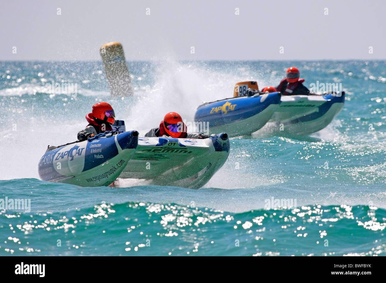Zapcat Racing, Watergate Bay, Cornwall UK Stock Photo - Alamy