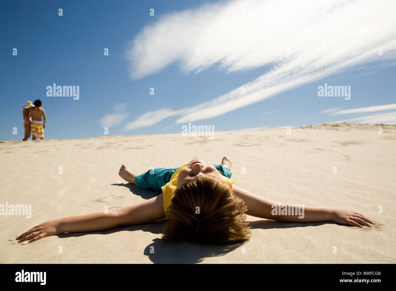 Person lying under sky hi-res stock photography and images - Alamy